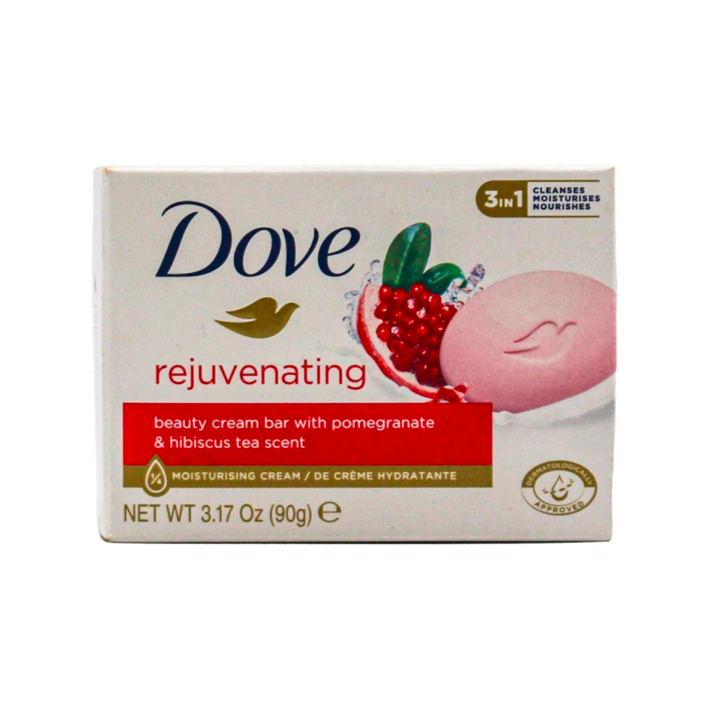 Dove Beauty Cream Bar Rejuvenating Pomegranate and Hibiscus Tea Scent ...