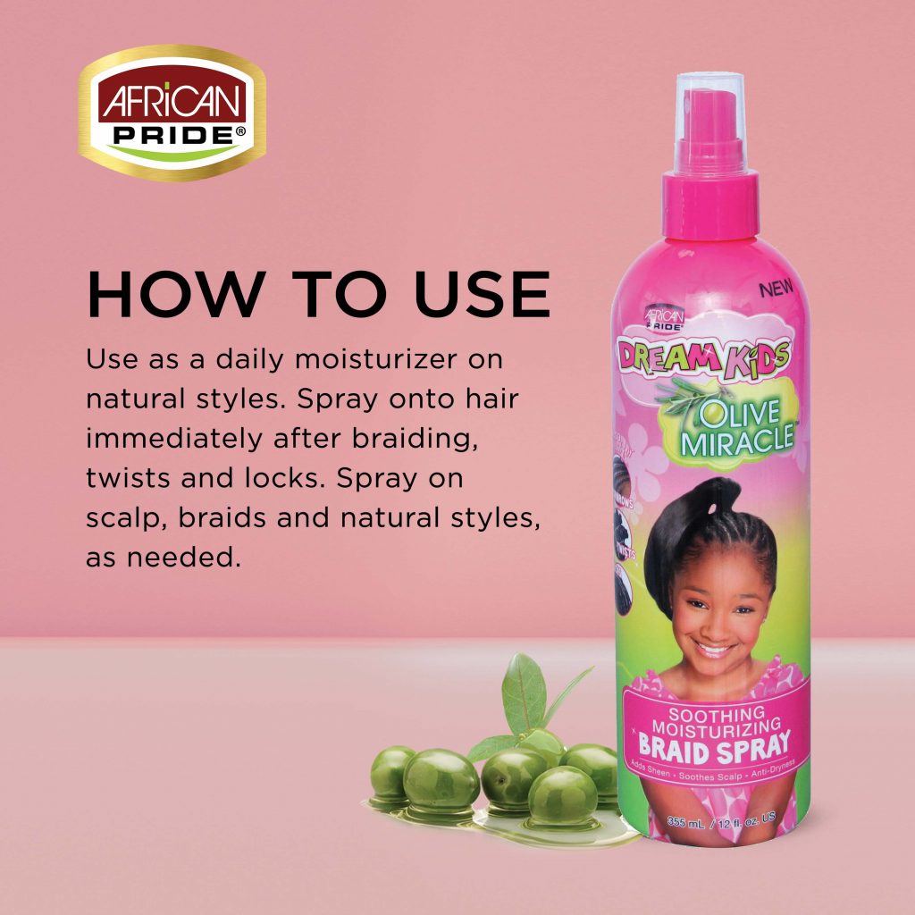 Dream Kids by African Pride - Olive Miracle Braid Spray – Douty African